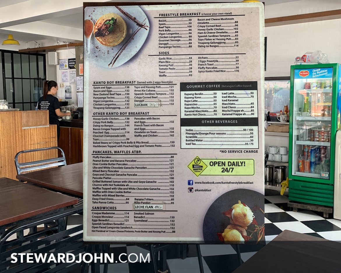 Kanto Freestyle Breakfast - affordable gourmet breakfast meals all day